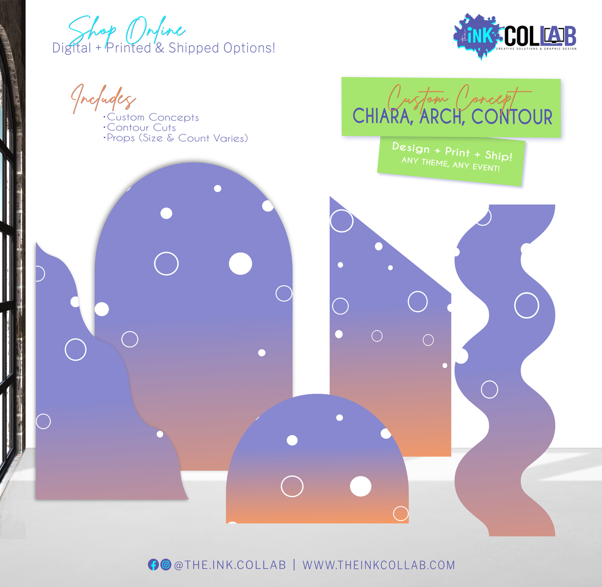Chiara, Arch, Contour Walls – theinkcollab