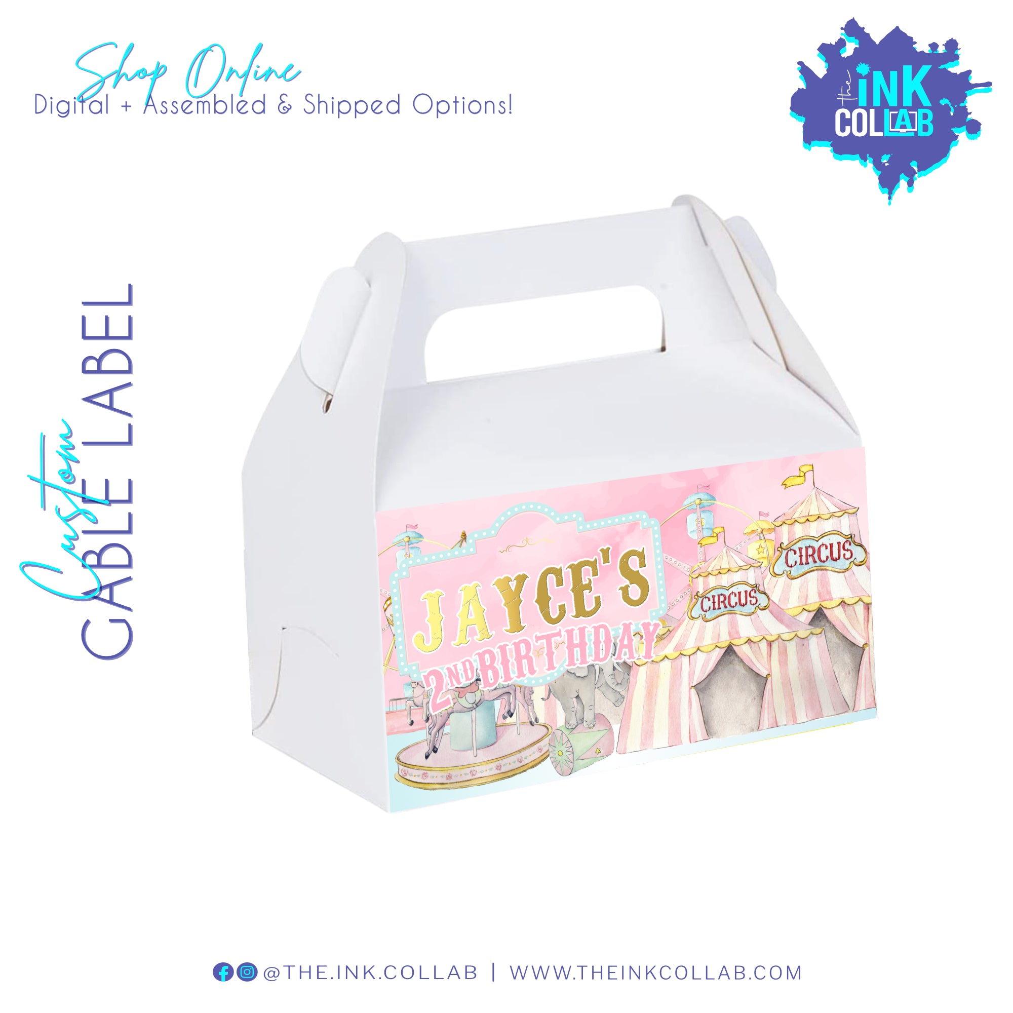 Gable Box Label Design – theinkcollab
