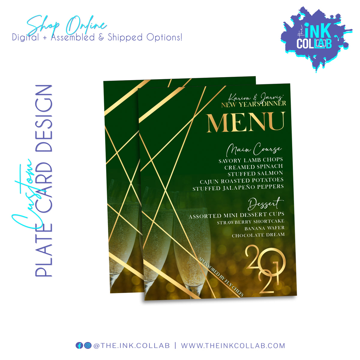 Plate Card Design – theinkcollab
